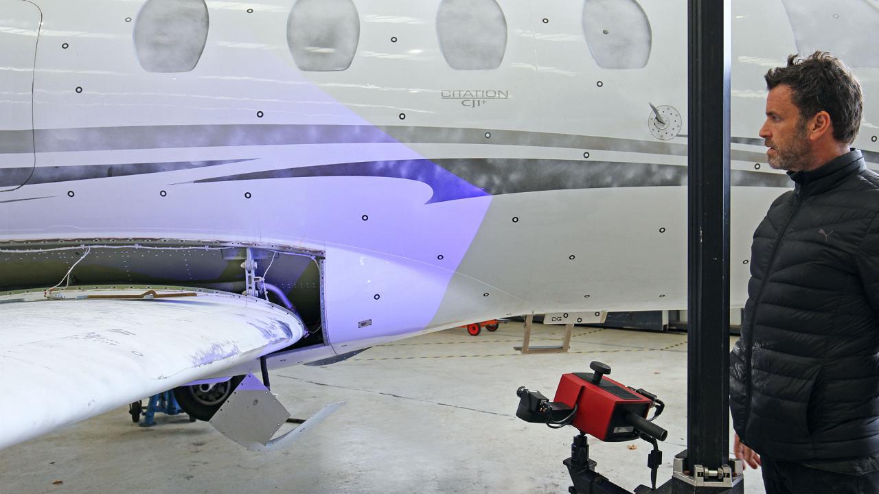 Inspection de surface par CND pour la maintenance aéronautique